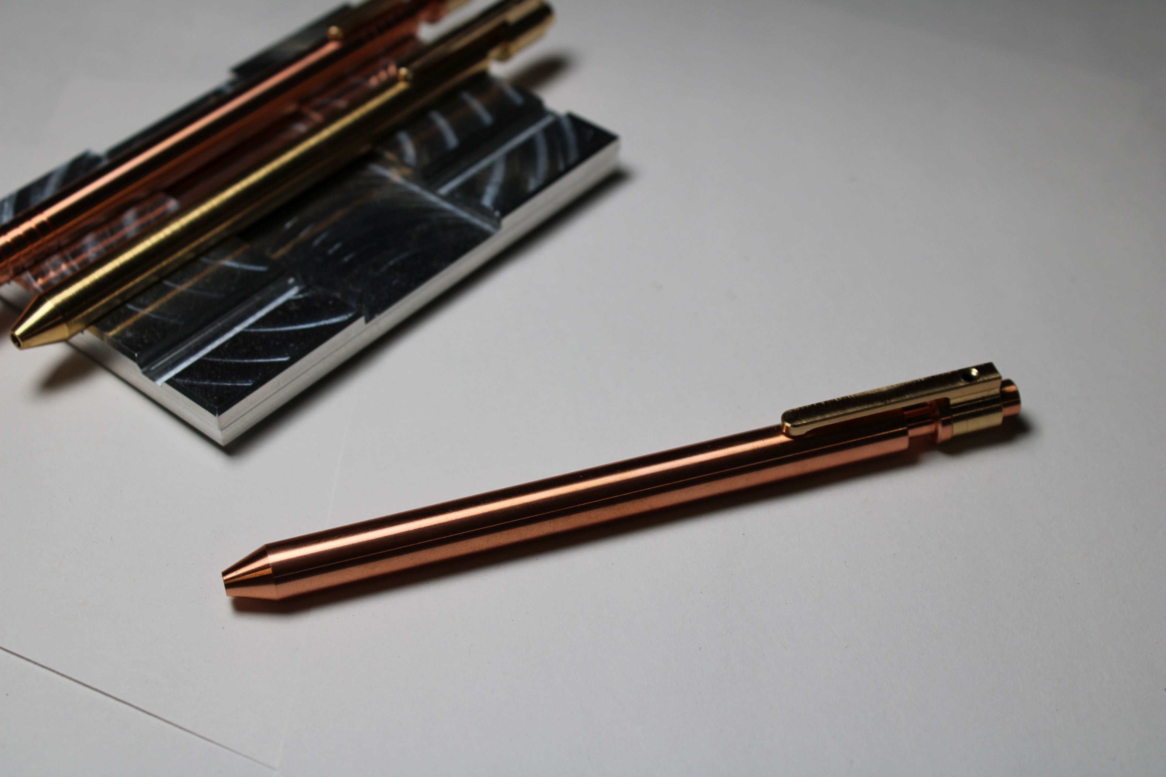 38 Copper - Ballpoint ISO G2 (Parker) Smooth Body - Brass Clip – Autmog